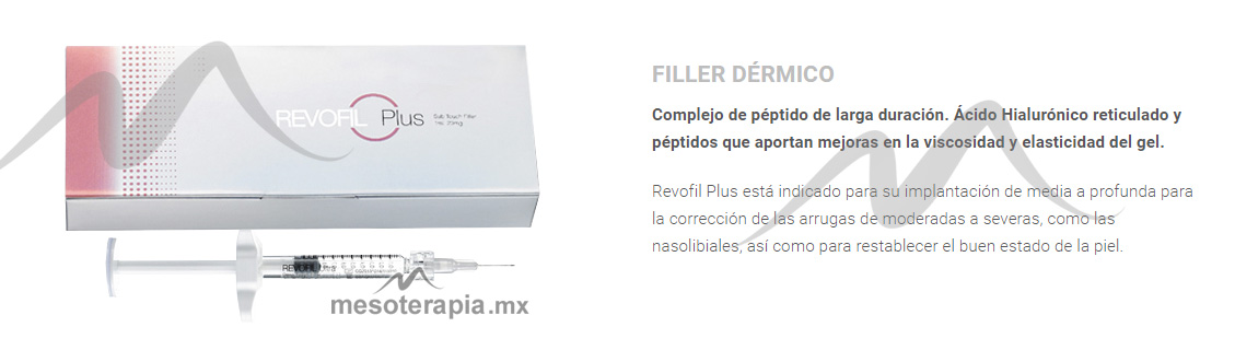 Revofil Plus - Relleno Ácido Hialurónico reticulado y péptidos