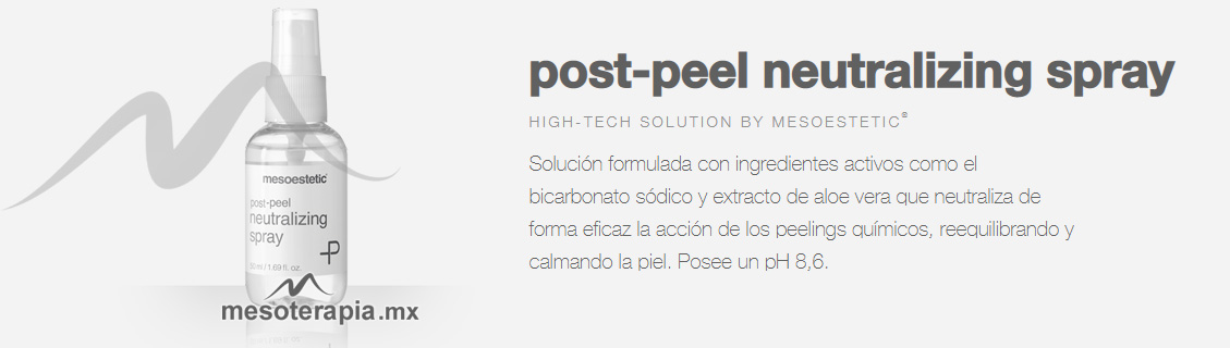 post-peel neutralizing spray Indicado después de cualquier peeling